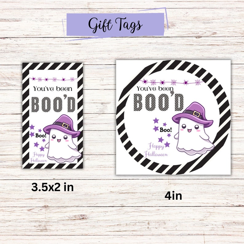 You've Been Boo'd Printable Halloween Kit, Gift Tags, Pennant Flag ...