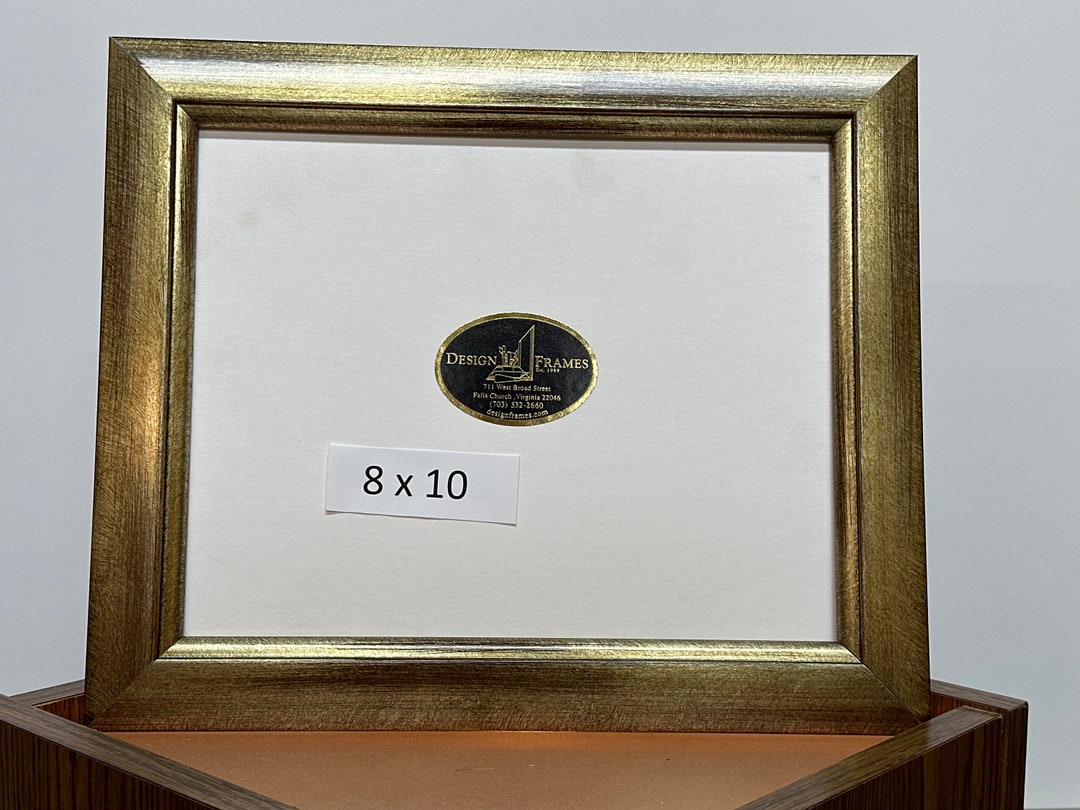 8 X 10 Brushed Champagne Picture Frame - Etsy