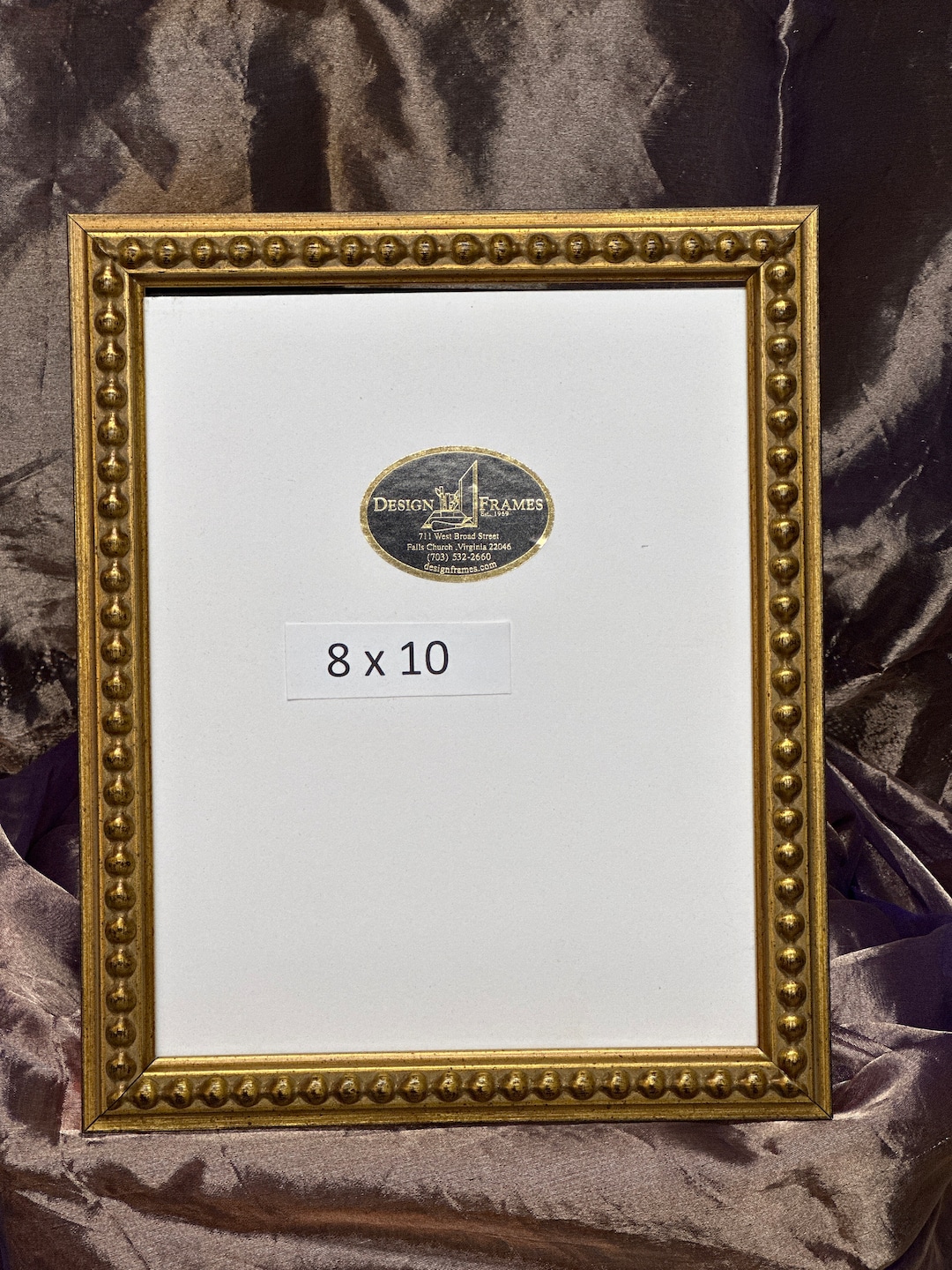 8 X 10 Antique Gold Beaded Picture Frame - Etsy
