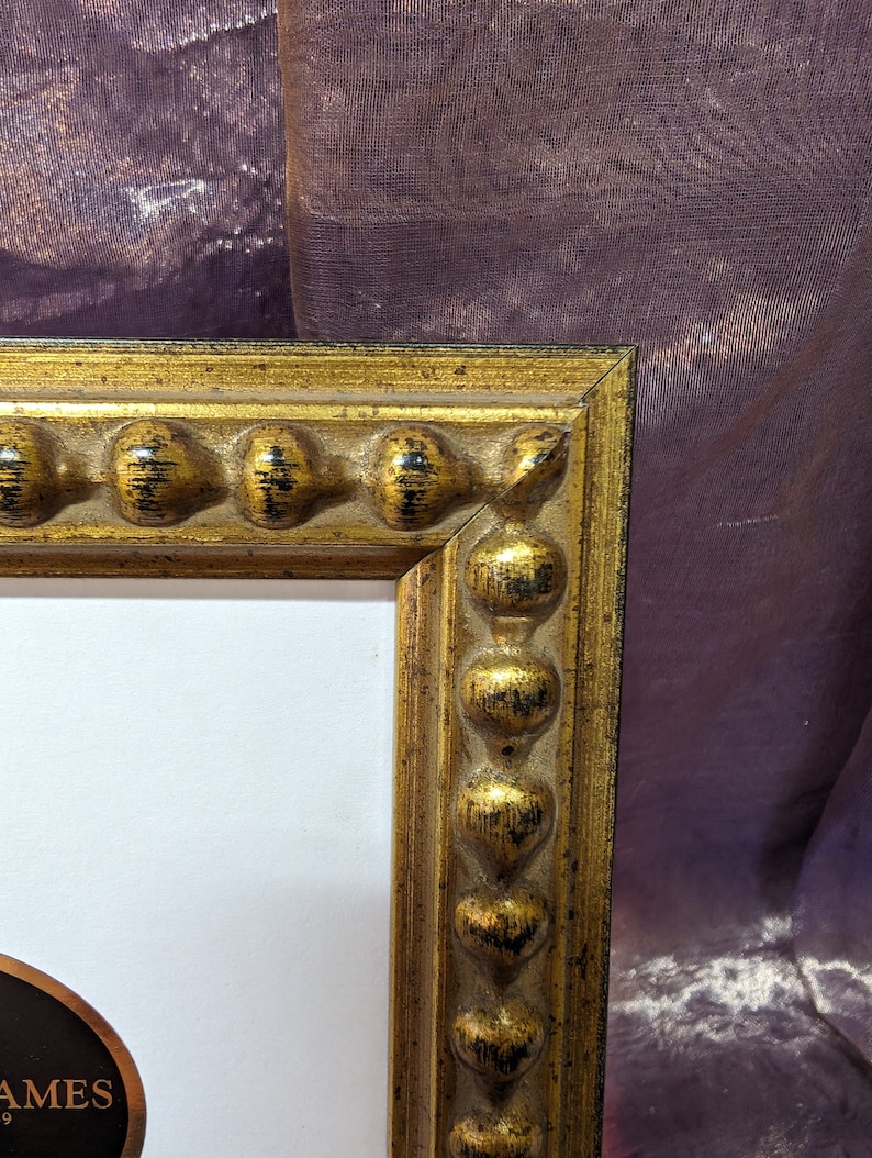5 X 7 Antique Gold Beaded Picture Frame - Etsy