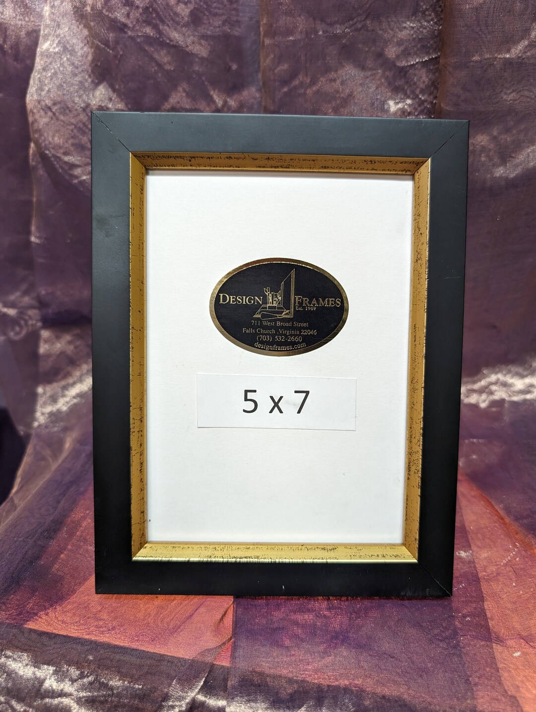 5x7 Black and Gold Frame - Etsy