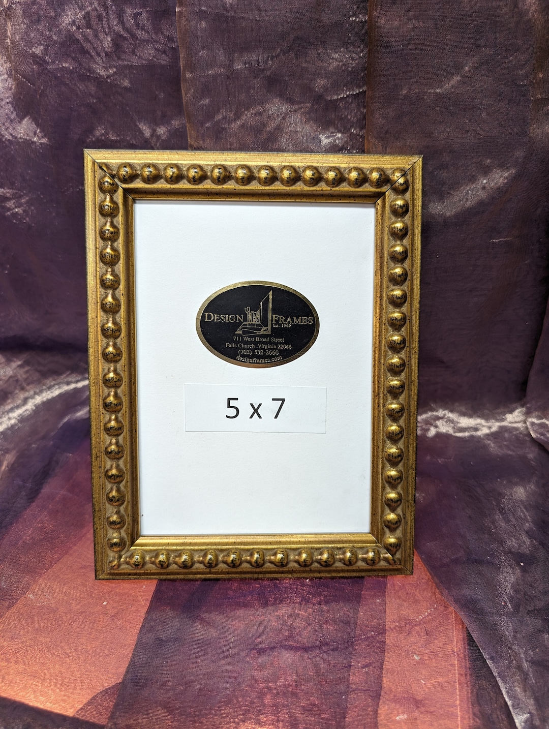 5 X 7 Antique Gold Beaded Picture Frame - Etsy