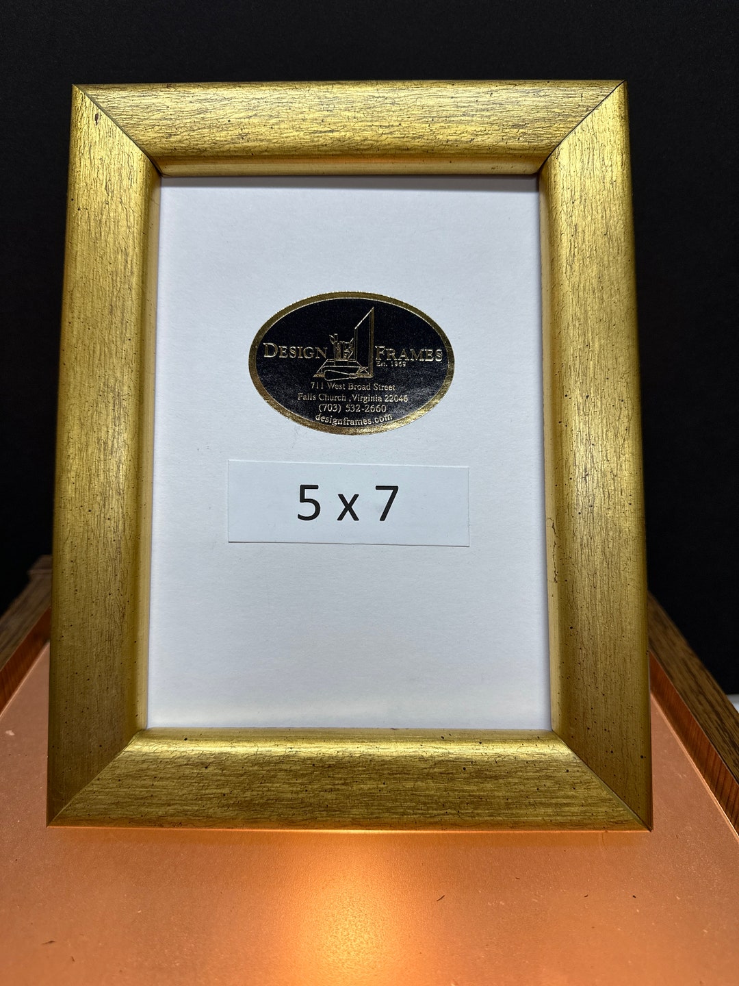 5x7 Golden Frame - Etsy