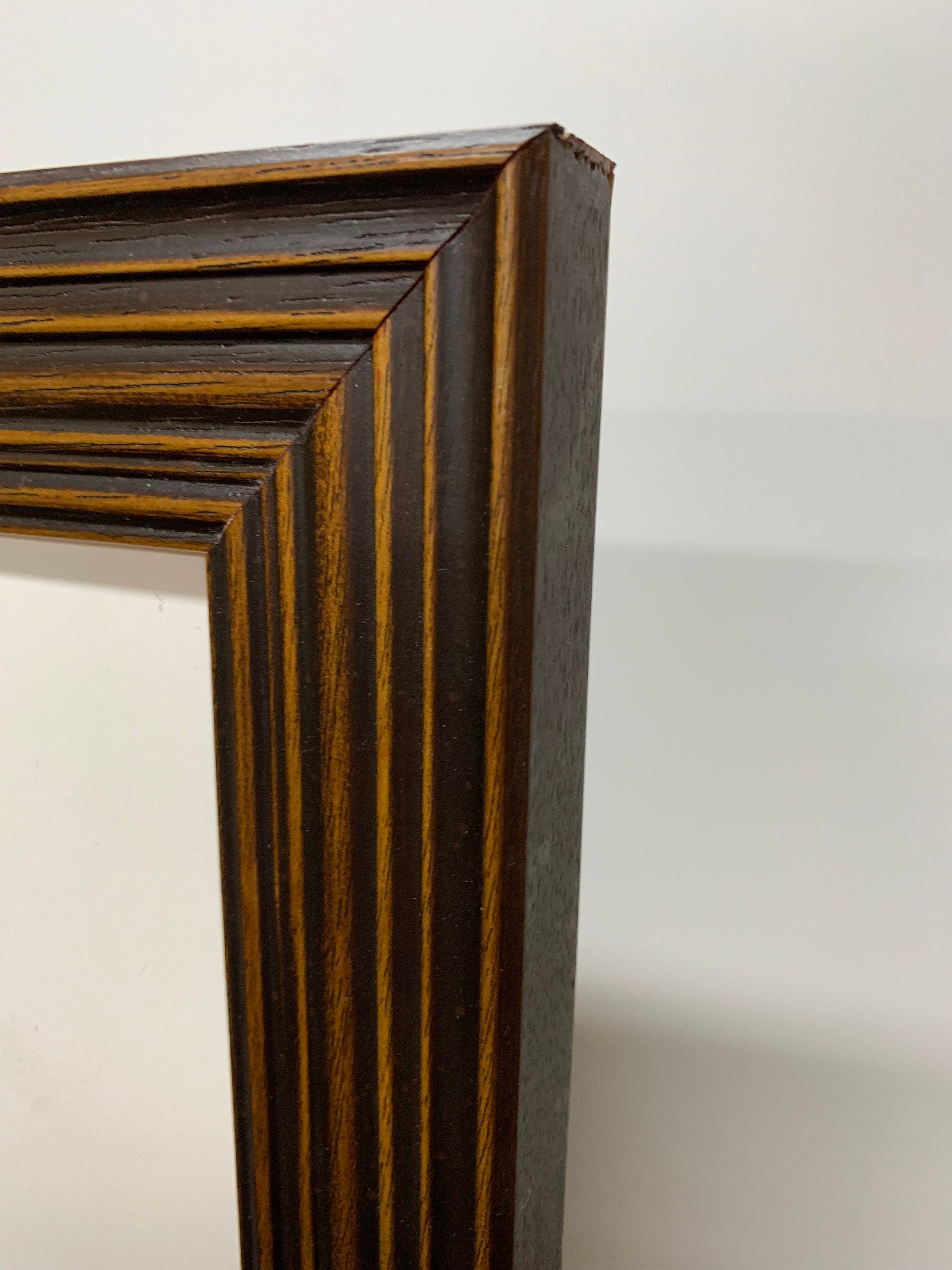 11 X 14 Walnut Ribbed Photo Frame - Etsy