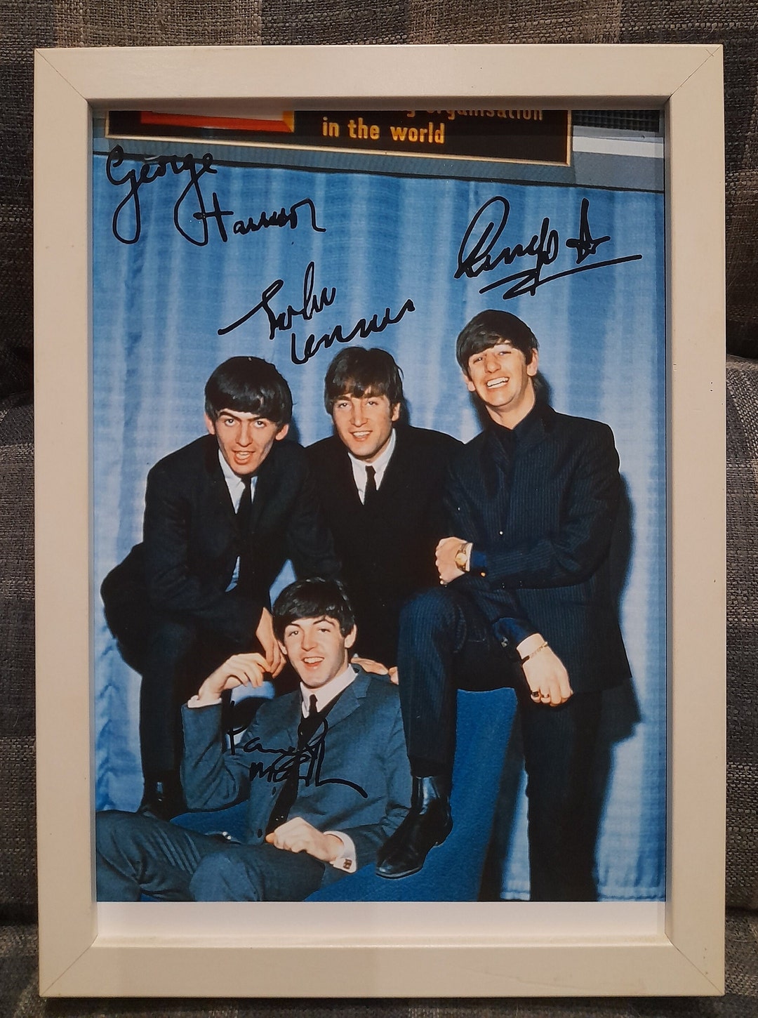 The Beatles Signed A4 Photograph - Etsy