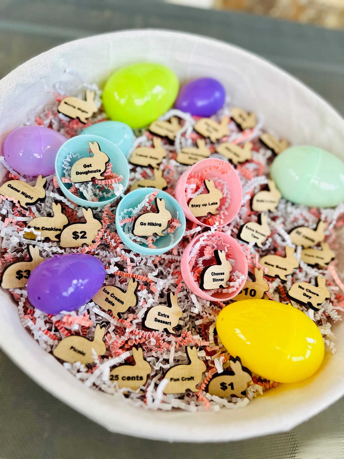 Easter Egg Tokens Set of 30, Easter Basket Stuffers, Prize Egg, Bunny ...