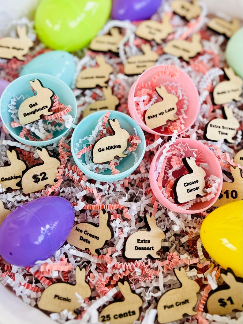 Easter Egg Tokens Set of 30, Easter Basket Stuffers, Prize Egg, Bunny ...