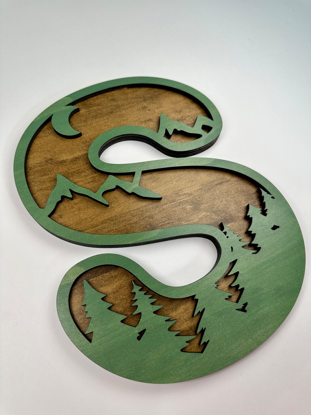 Layered Name Sign, Handcrafted 3D Letters, Space Nursery Sign, Dinosaur ...