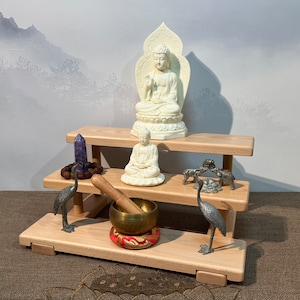 Buddhist Tabletop Meditation Altar Solid Wood Tibetan Buddhist Prayer ...