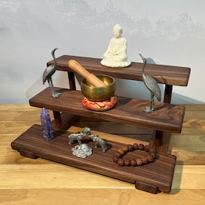 Buddhist Tabletop Meditation Altar Solid Wood Tibetan Buddhist Prayer ...