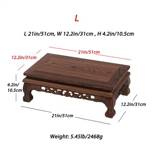 Meditation Table Table Top Altar Hand Carved Solid Wood Tibetan ...