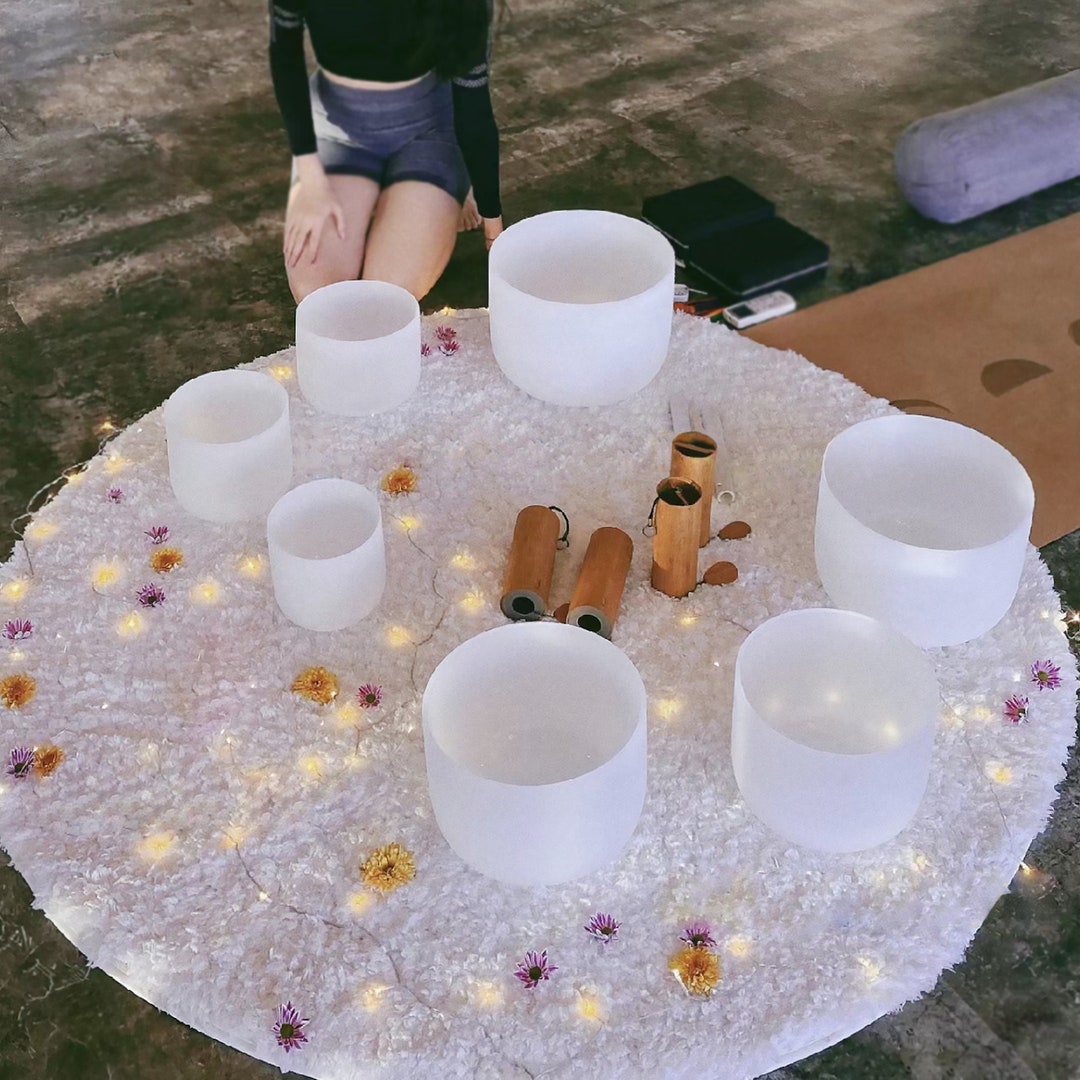 432HZ Perfect Pitch Pointer,6-20 Inch Crystal Singing Bowl for Sound ...