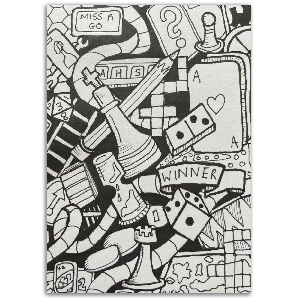 Board Game Poster Board Game Wall Art Wall Decor Gift - Etsy