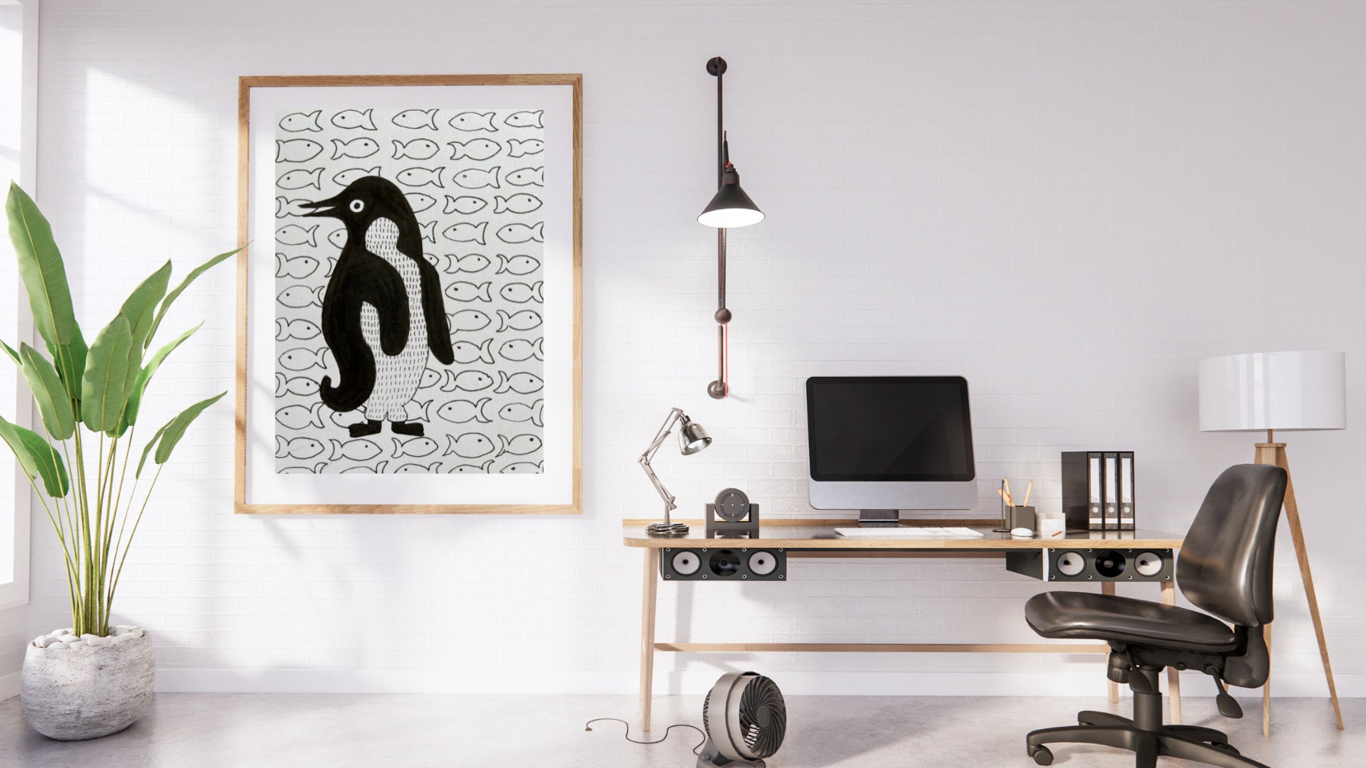 PRINTABLE Penguin Wall Art | Penguin Digital Art | Penguin Digital ...