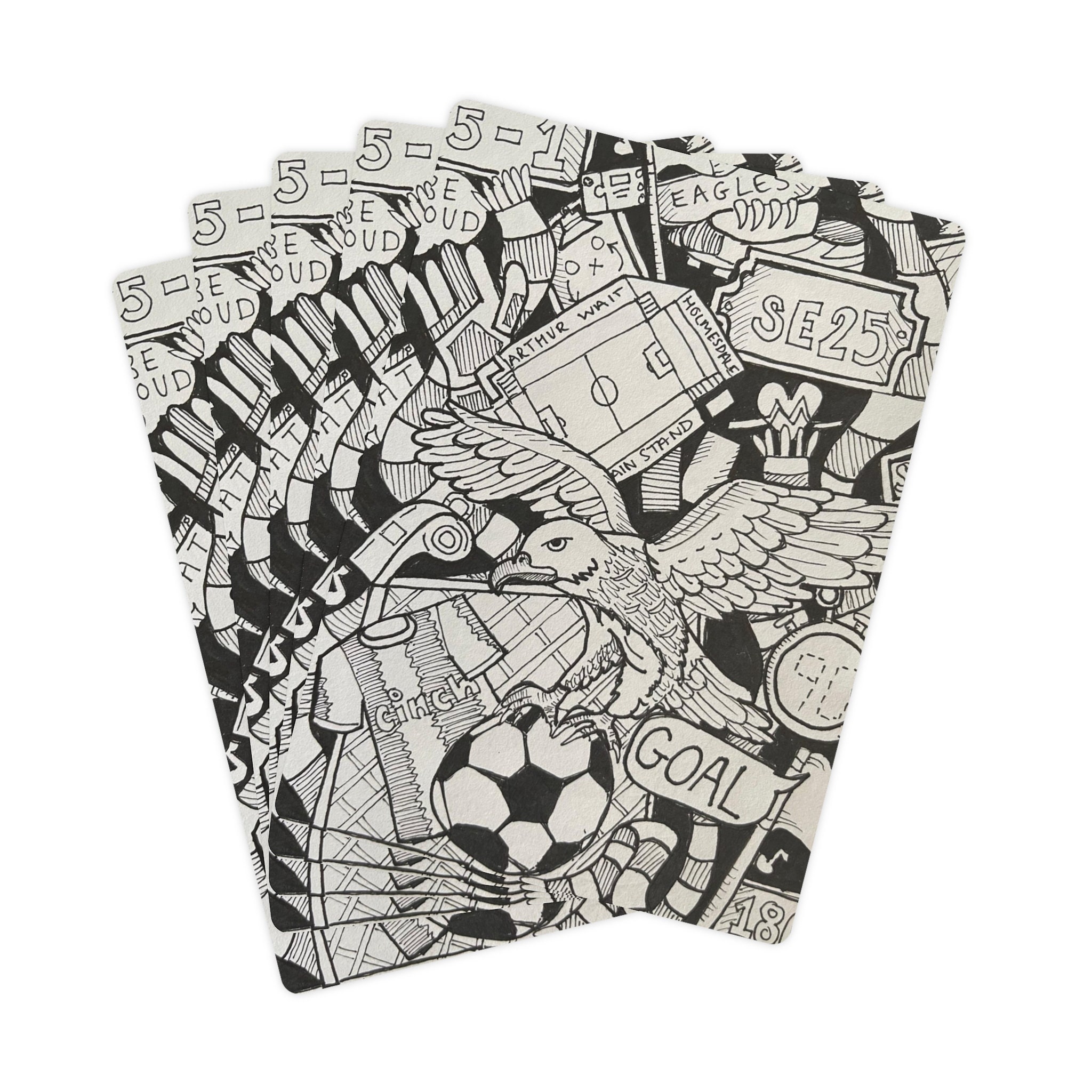 Crystal Palace Poker Cards Pack of Cards Hand Drawn Design - Etsy