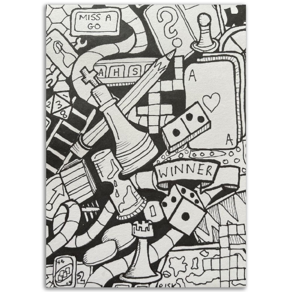 Board Game Poster Board Game Wall Art Wall Decor Gift - Etsy