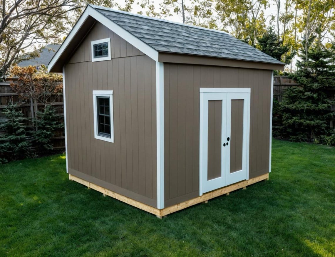 12x12 Gable Shed Plan With Loft Storage: Step-by-step DIY (PDF ...