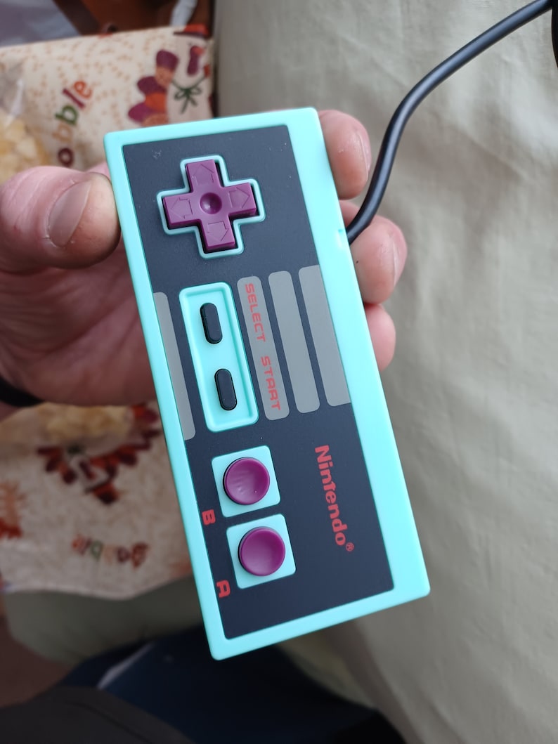 Custom Nintendo Nes Controller Nintendo Nes Controller Mint Green Shell Purple Buttons Original ...