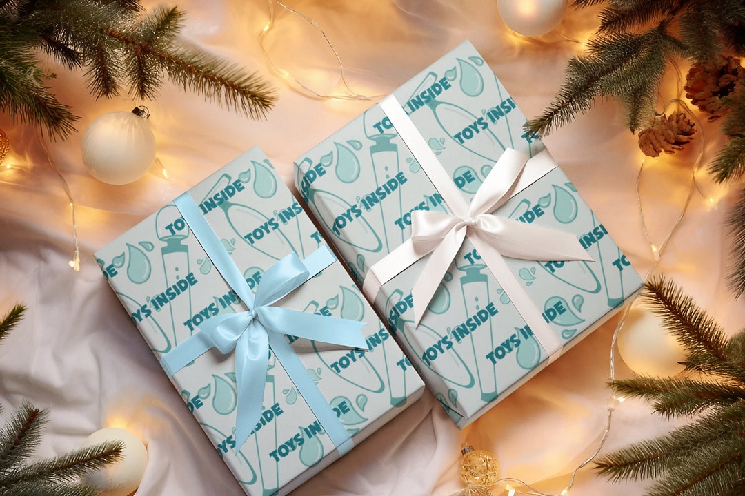 Toys Inside, Funny Adult Gift Wrapper, Adult Toys, Gag Gift Wrap ...