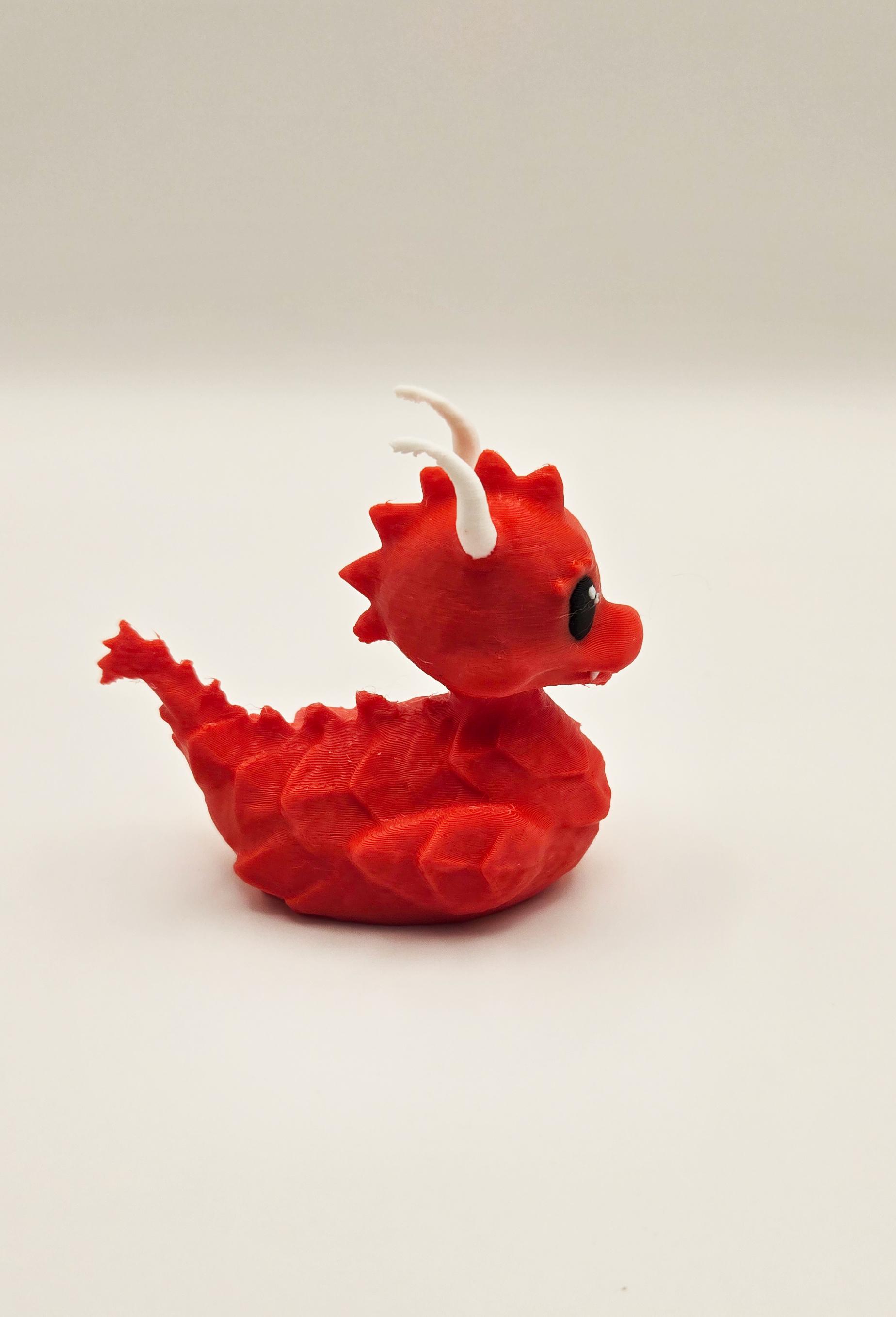 Jeep Dragon Ducks – Set of 3 Fanged 3D Printed Ducking Dragons, Rainbow ...