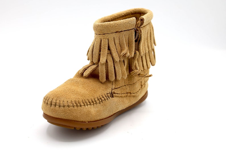 Personalized Native American Style Moccasins Genuine Leather Toddler ...