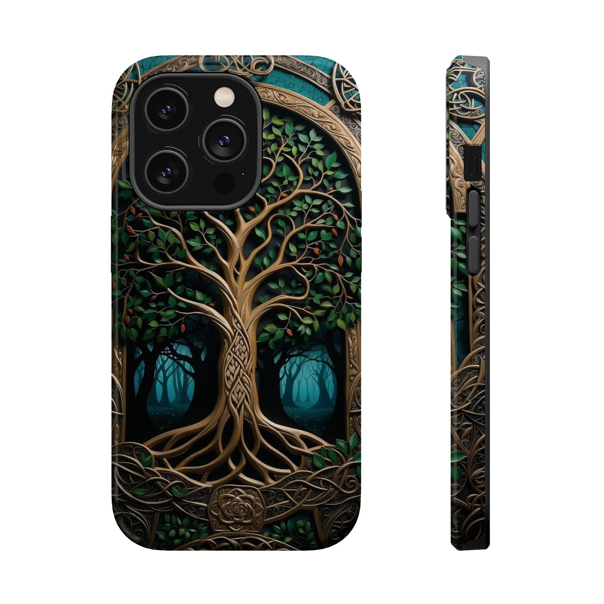 Celtic Tree of Life Gloss Finish Magsafe Tough Phone Case Protection ...