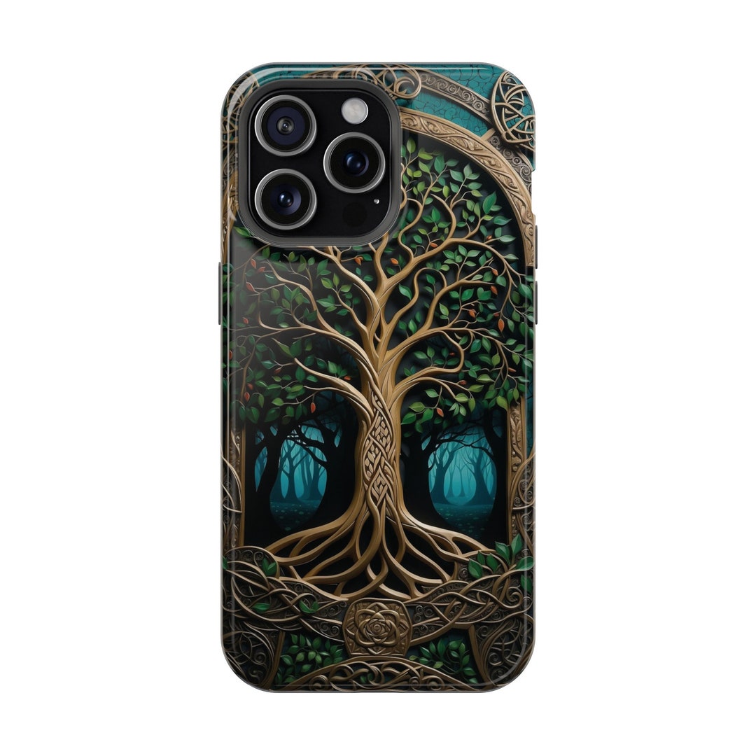 Celtic Tree of Life Gloss Finish Magsafe Tough Phone Case Protection ...