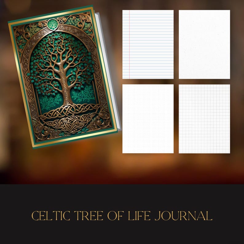 Celtic Tree of Life Journal, Embossed Hardcover Notebook - Etsy