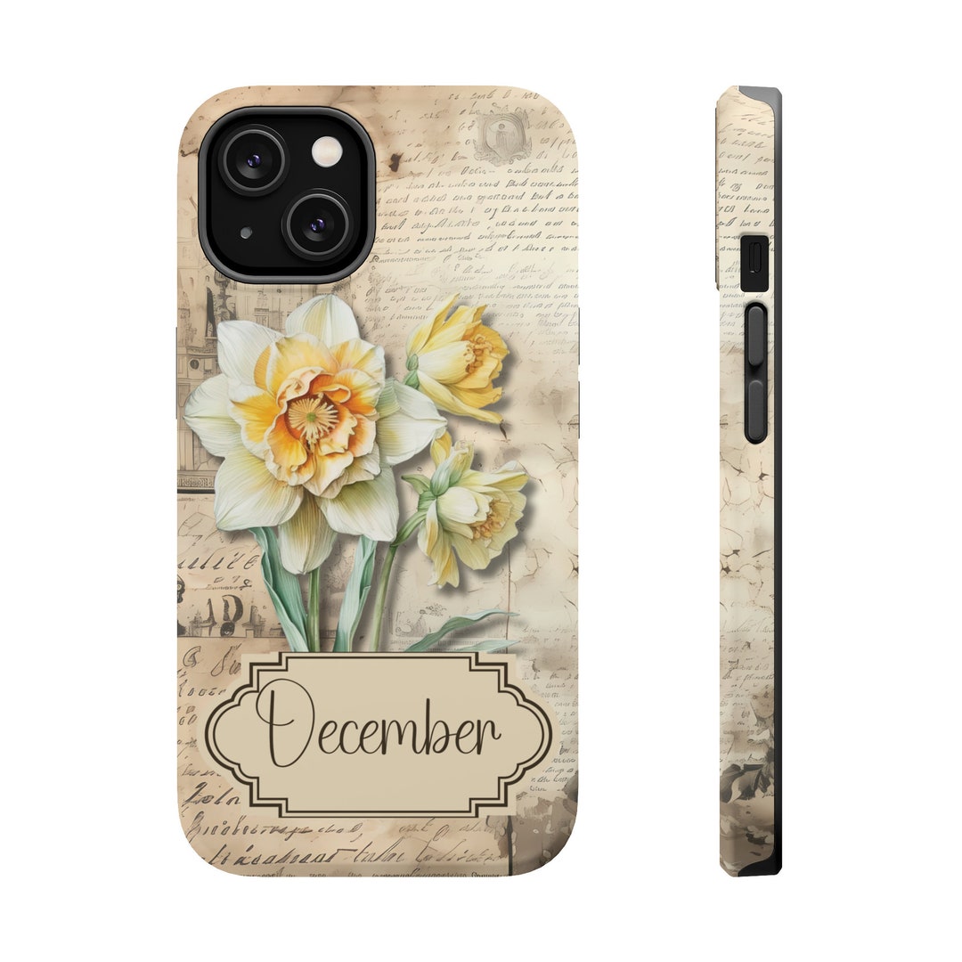 December Birth Month Flower Magsafe Tough iPhone Case Keep Your Device ...