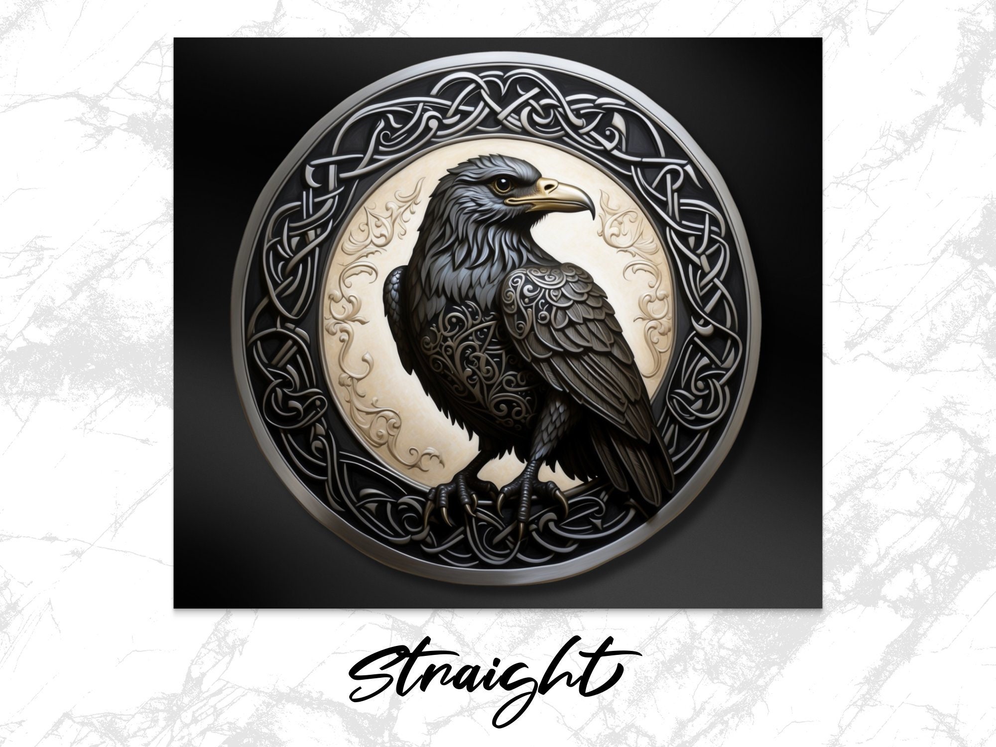 Celtic Knot Raven Design 20 Oz Skinny Tumbler Sublimation Design ...