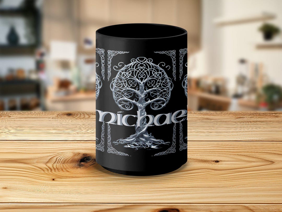 Celtic Tree of Life Mug, Custom Name or Personalized, 15 Oz Coffee Mug ...