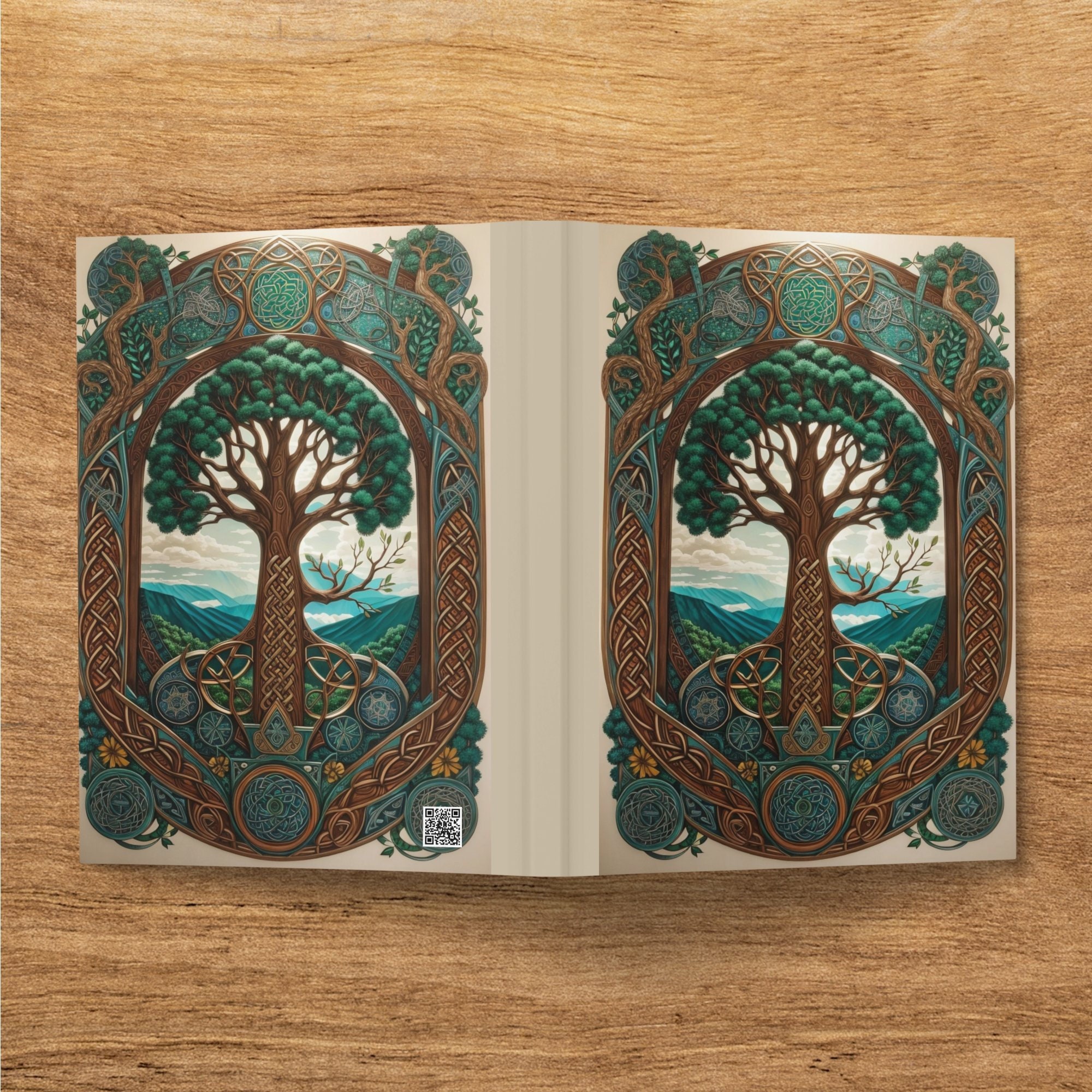 Art Nouveau Tree of Life Journal, Hardcover Notebook Lined, Celtic ...