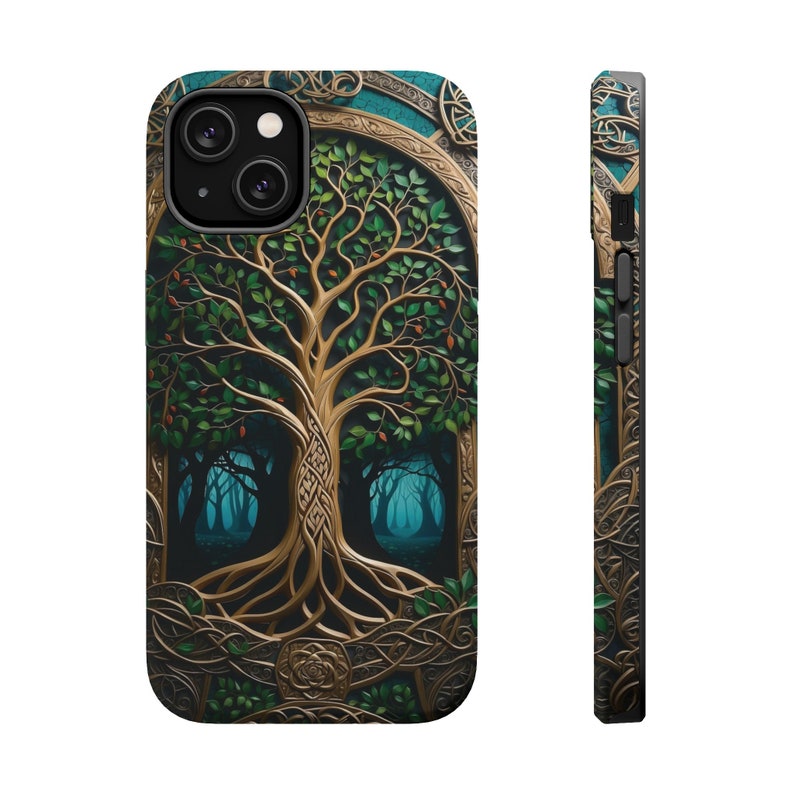 Celtic Tree of Life Gloss Finish Magsafe Tough Phone Case Protection ...