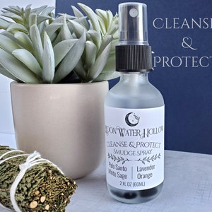Cleanse and Protect Smudge Spray 2 Ounces - Etsy