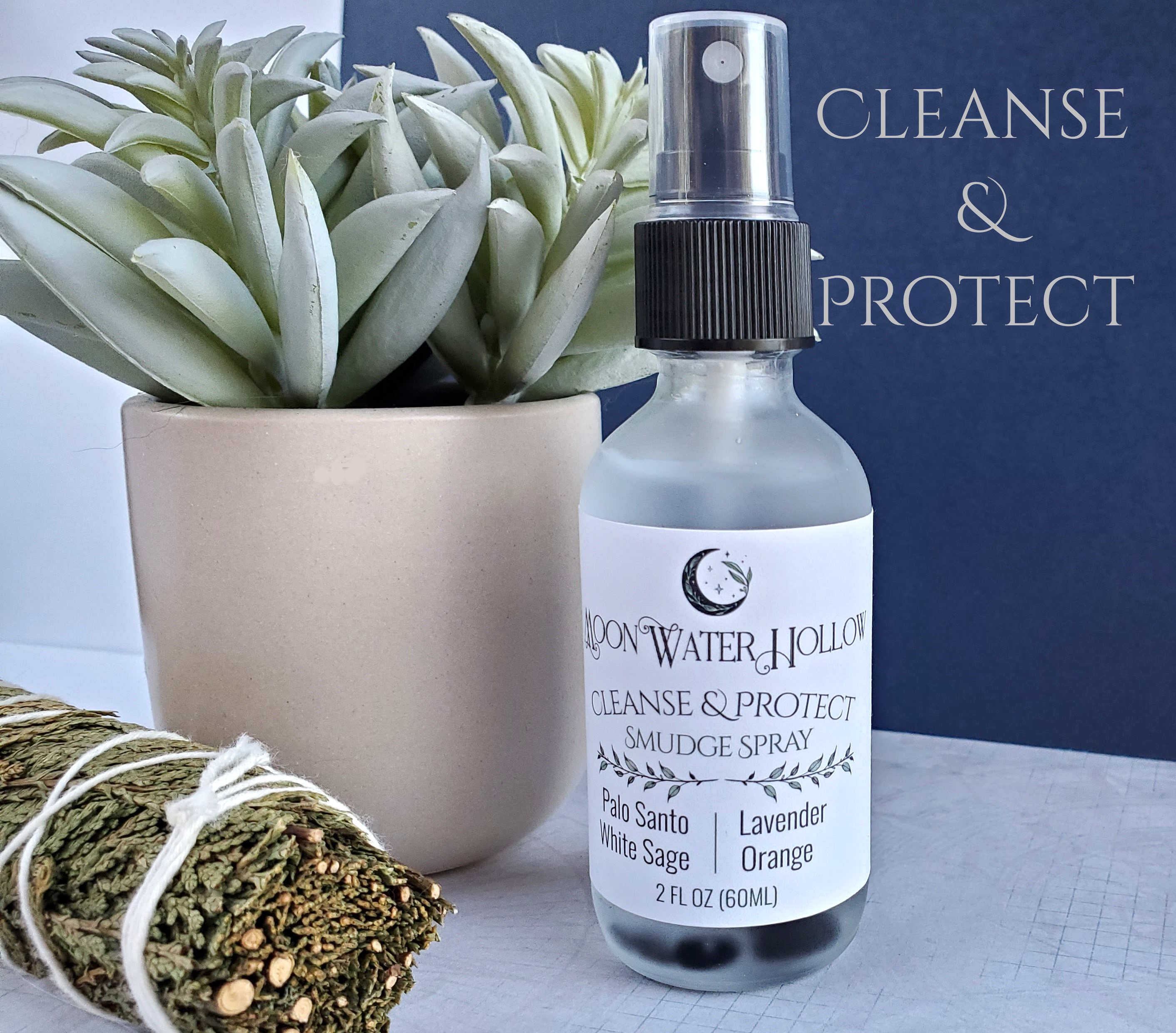 Cleanse and Protect Smudge Spray 2 Ounces - Etsy