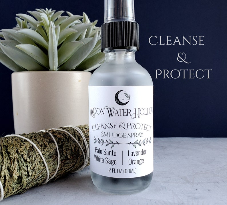 Cleanse and Protect Smudge Spray 2 Ounces - Etsy