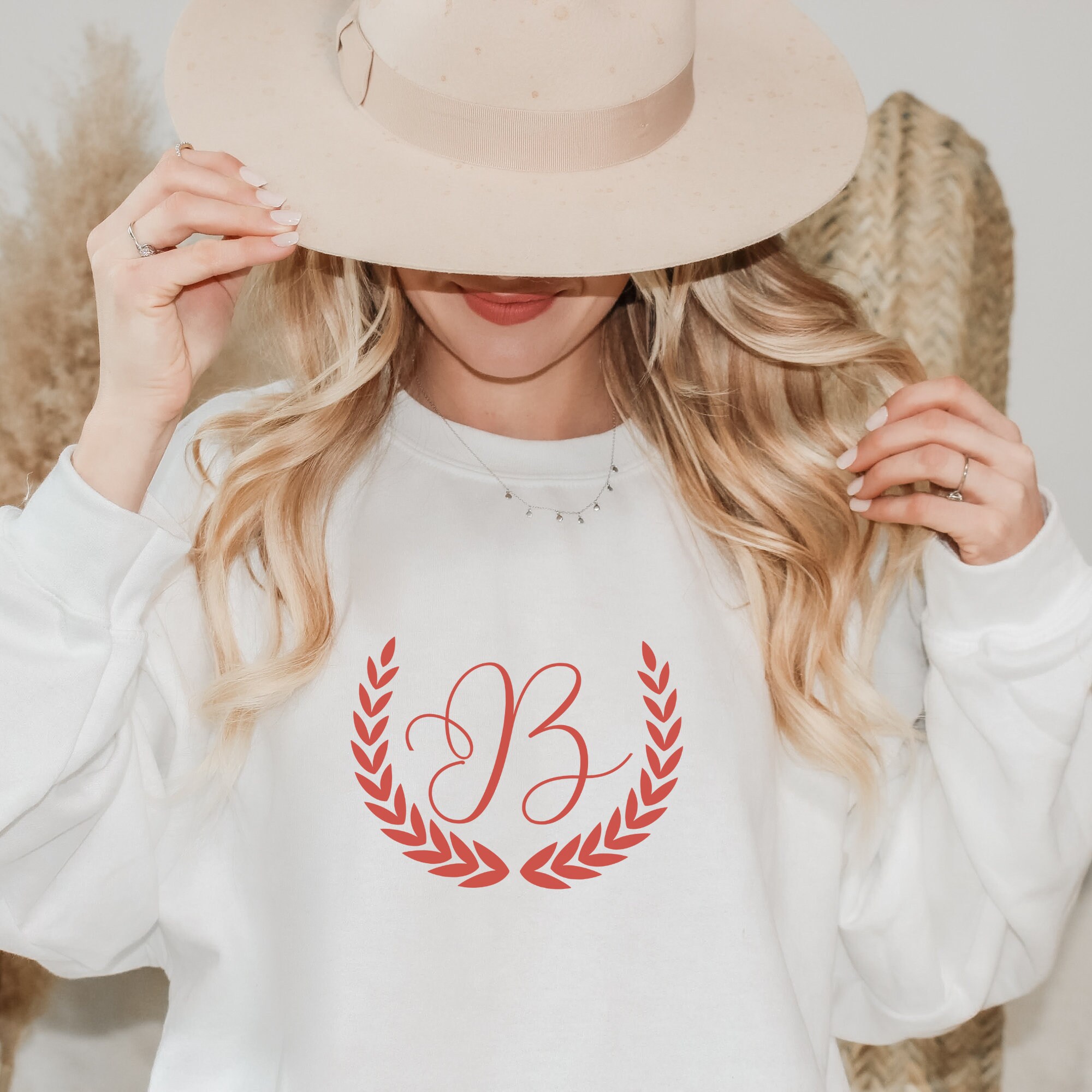 Wreath Monogram Alphabet SVG PNG DXF Monogram Frame - Etsy