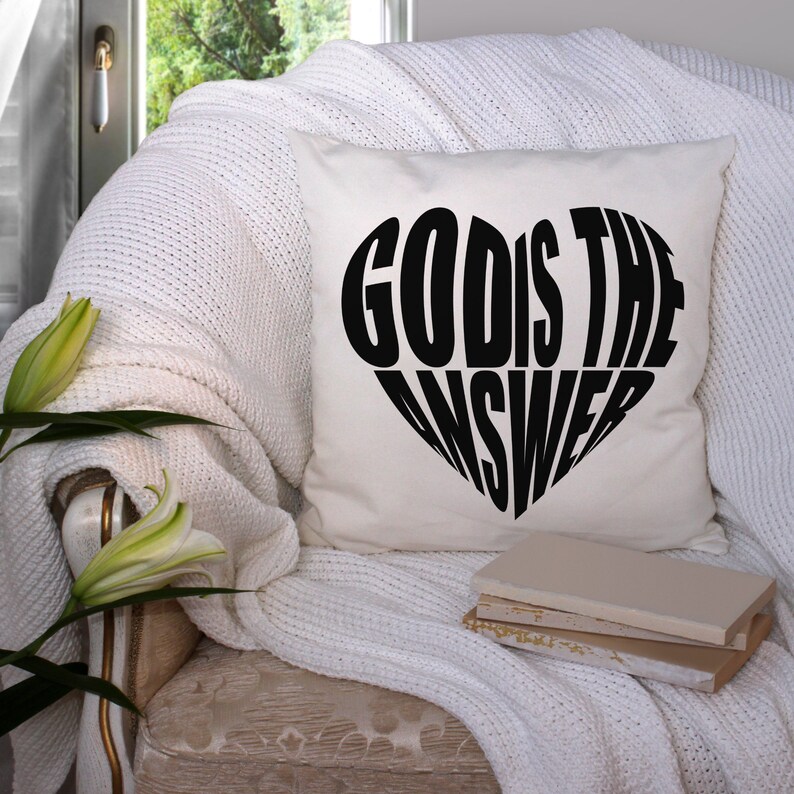 God is the Answer SVG, Jesus Christian SVG, Scripture Svg, Bible Verse ...