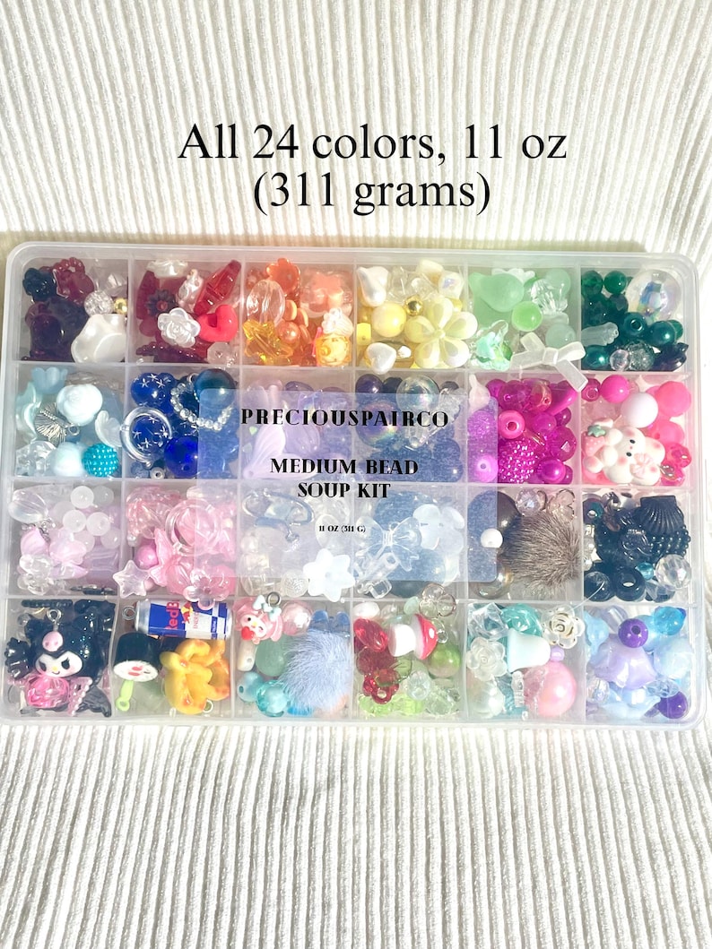 Handmade Bead Soup Kit | 24 Color Jewelry Making Starter Kit | Ultimate ...