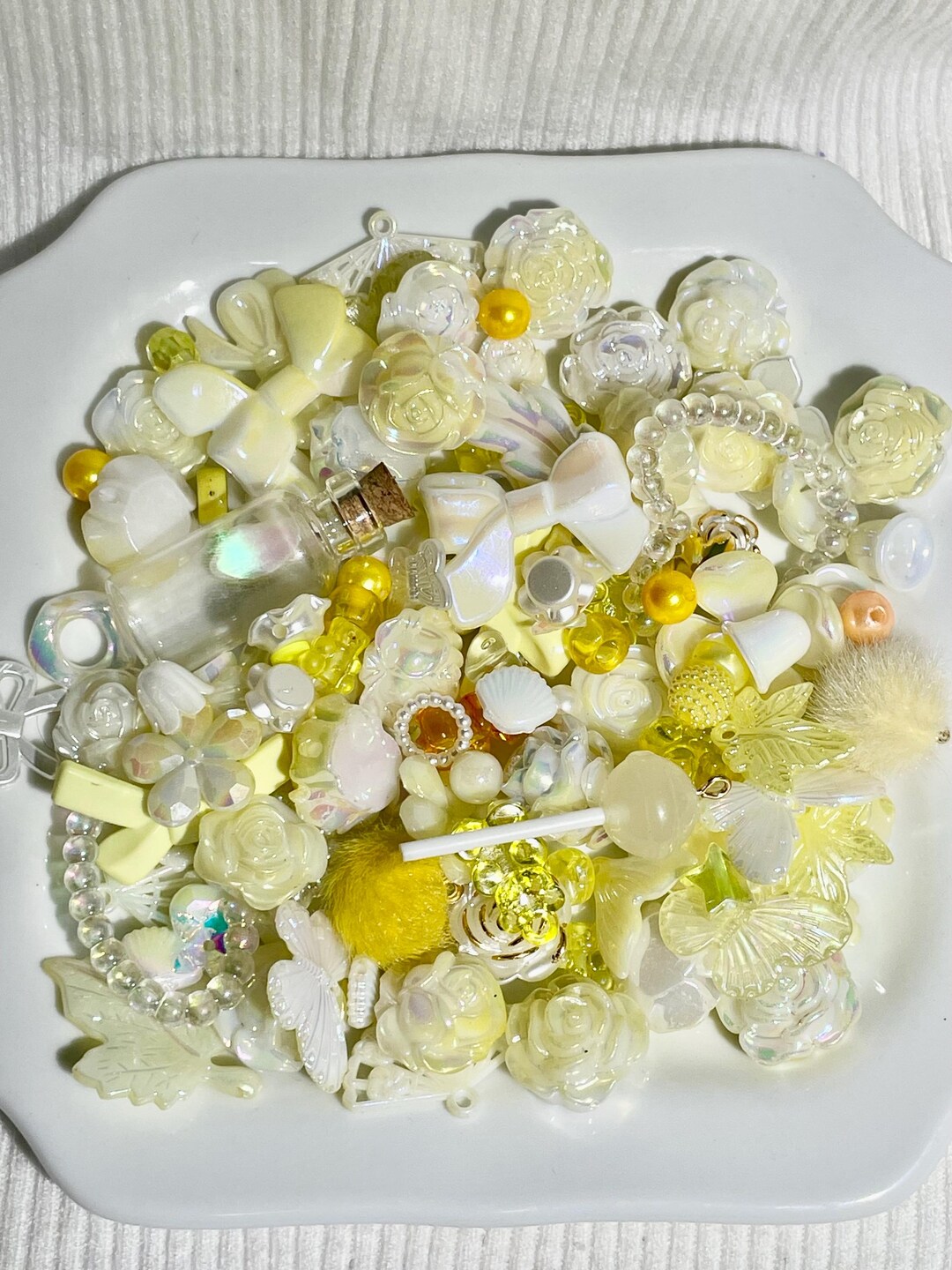Yellow Bead Soup | Curated Aesthetic Beads for Jewelry Making - Etsy