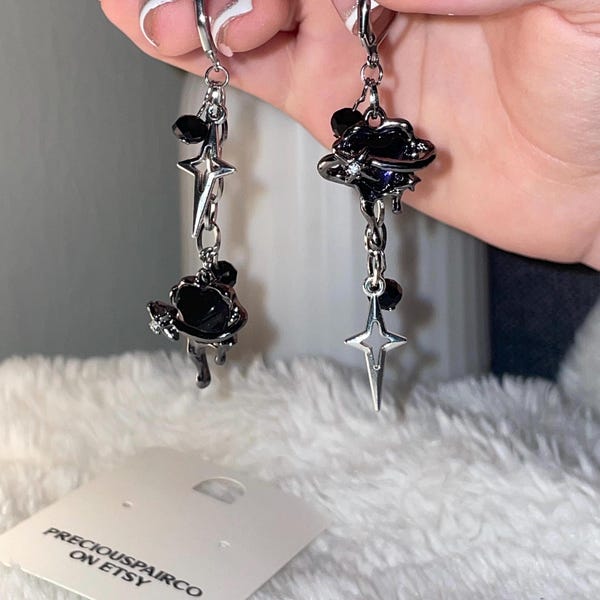 Grunge Earrings - Etsy