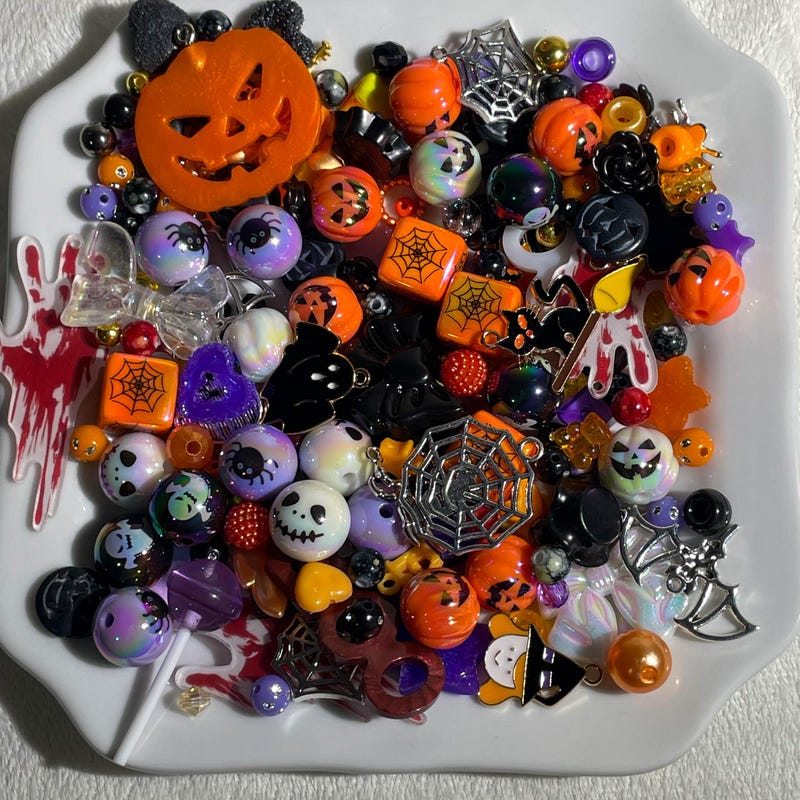 Halloween Beads - Etsy