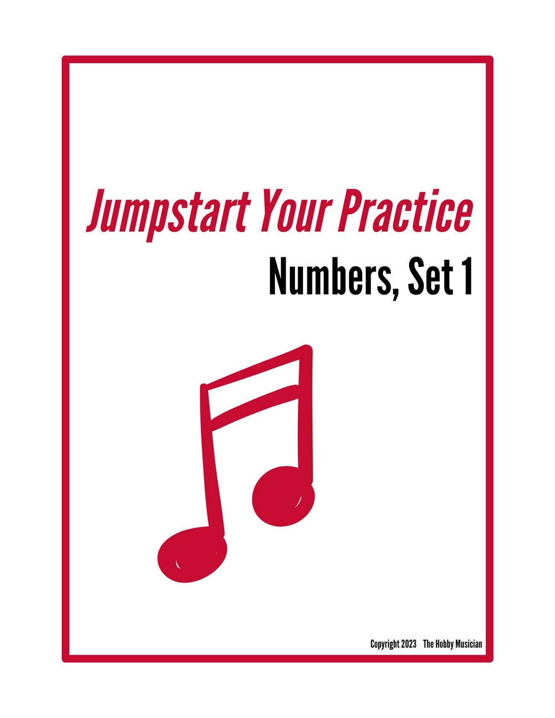 Jumpstart Your Practice: Numbers Set 1 Music Practice - Etsy