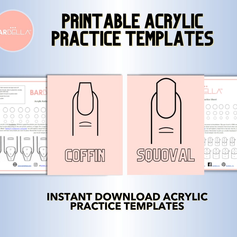 Acrylic Practice Sheet - Etsy