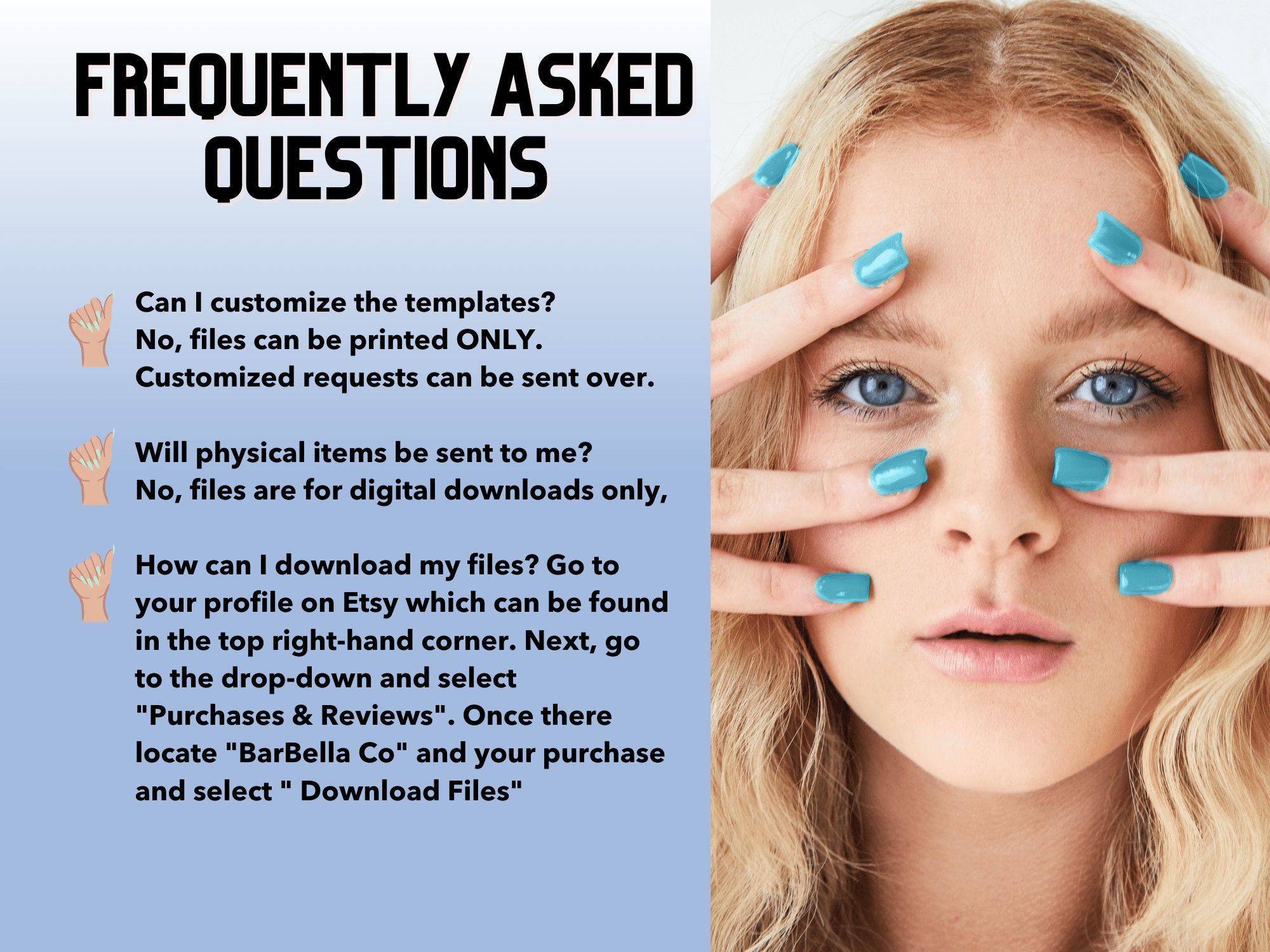 ROUND NAIL Art Templates - Instant Download - PRINTABLE Nail Design and ...