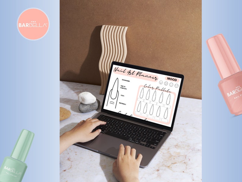 STILETTO NAIL Art Planner Kit- Instant Download - PRINTABLE Nail Design ...