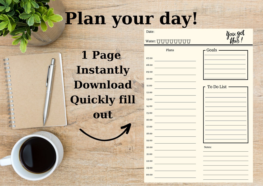 Printable Planner, Personal Planner Bundle, Daily Weekly, Goal, Health ...