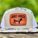 Custom Leather Patch Hat: Farm & Ranch, Sewn Design - Etsy
