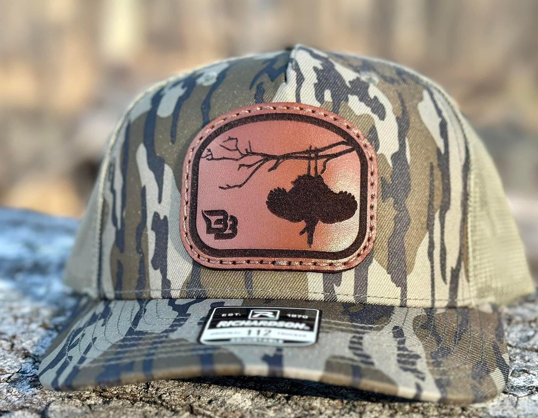 Turkey Hunting Limb Hanger Leather Patch Hat SEWN LEATHER PATCH - Etsy