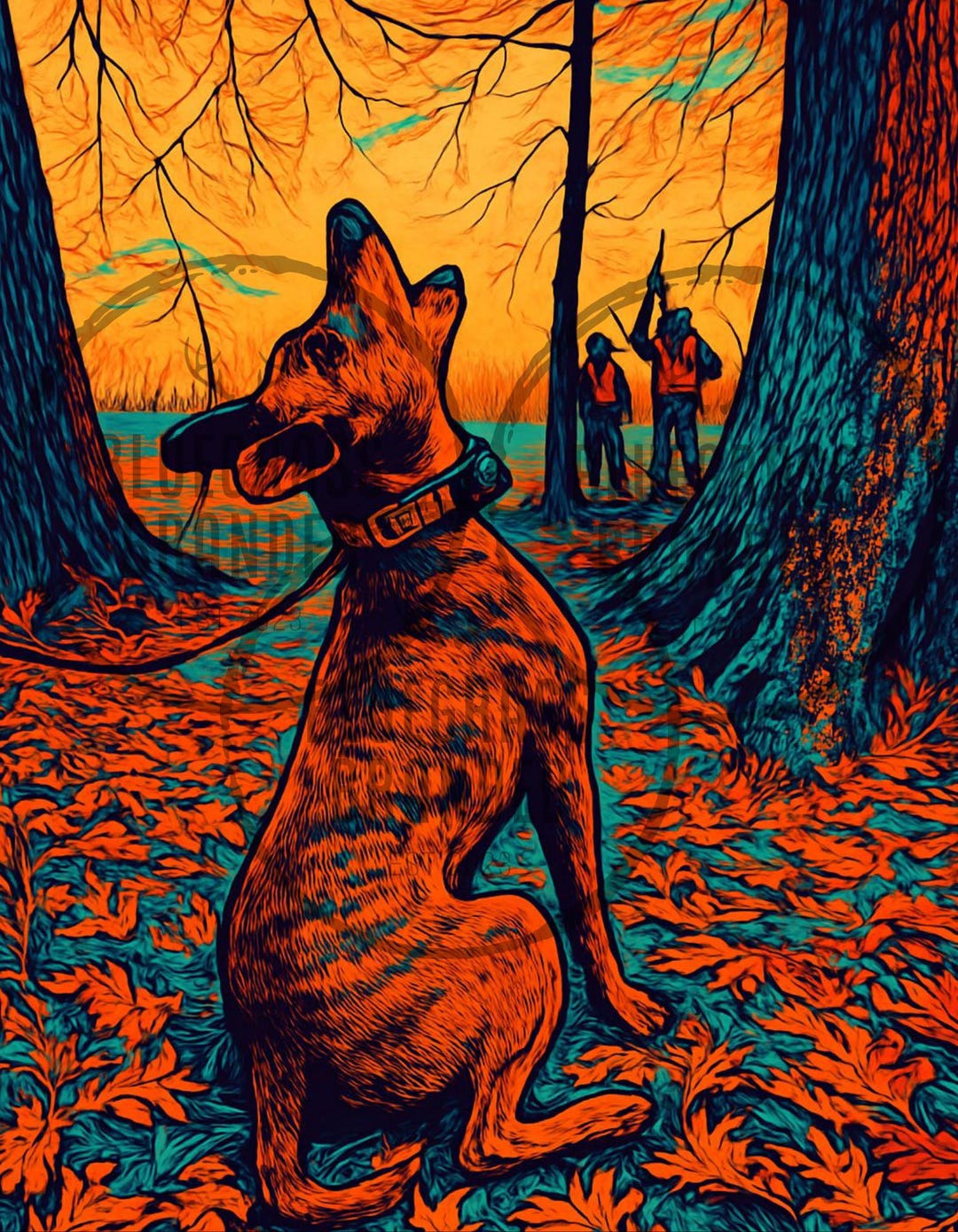 Squirrel Hunting Cur PNG Digital File Only - Etsy